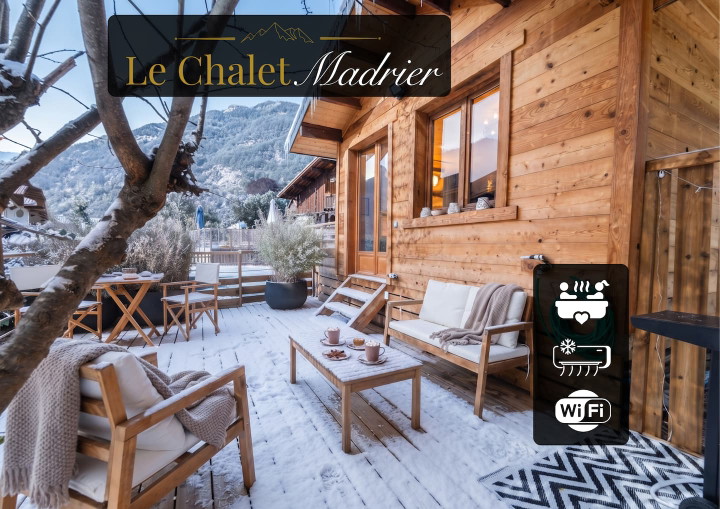 Chalet Madrier Terrace And Private Hot Tub - Albertville