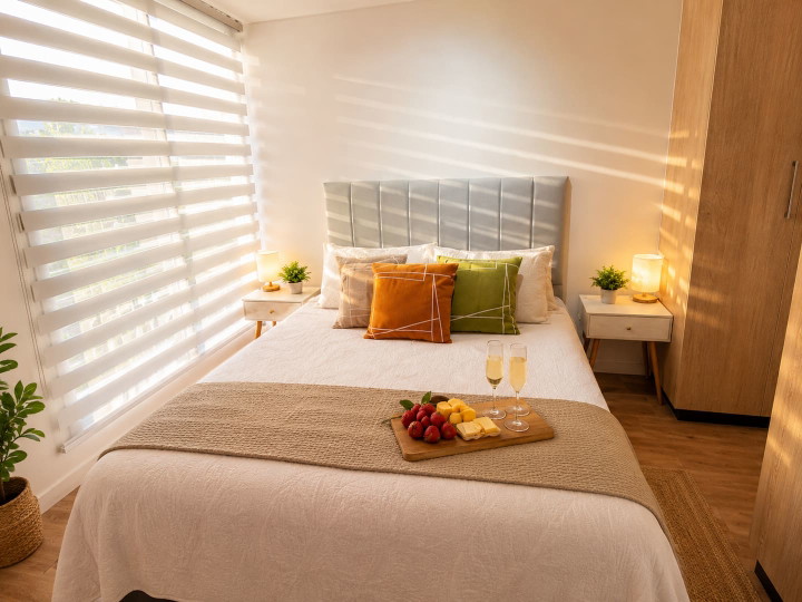 Charming | 1 Bedroom 1 Bathroom Full | Air Con | Balcony | Metro L5 - Chile