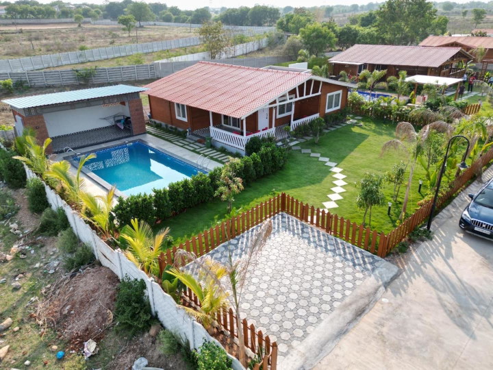 Luxury 3bhk Farm Stay With Pvt Pool Kuku Farm Stay - Hyderabad