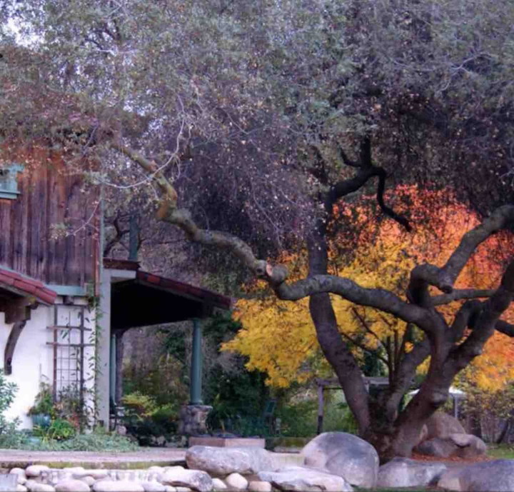 Romantic River Craftsman W Terraces & Gazebo - California