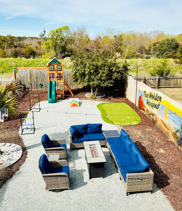 Walk To Beach: Playground, Putting Green & Firepit - Holden Beach, NC