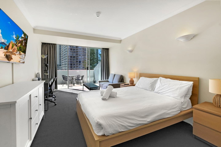 Studio Queen-size | À 100&nbsp;M De La Plage Et Du Tramway @ Legend Hotel - Surfers Paradise