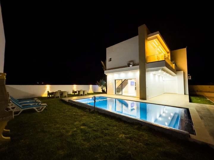 Villa Avec Piscine Privée Vue De Mer - Tunesien
