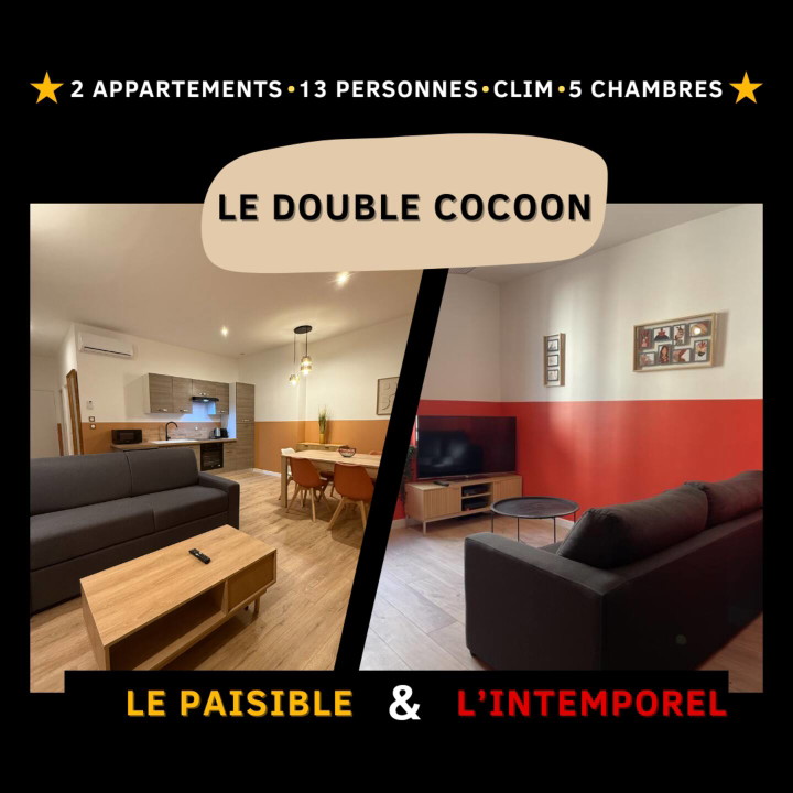 Le Double Cocoon - 13 Personnes - Clim - Confort - Lac d'Aydat