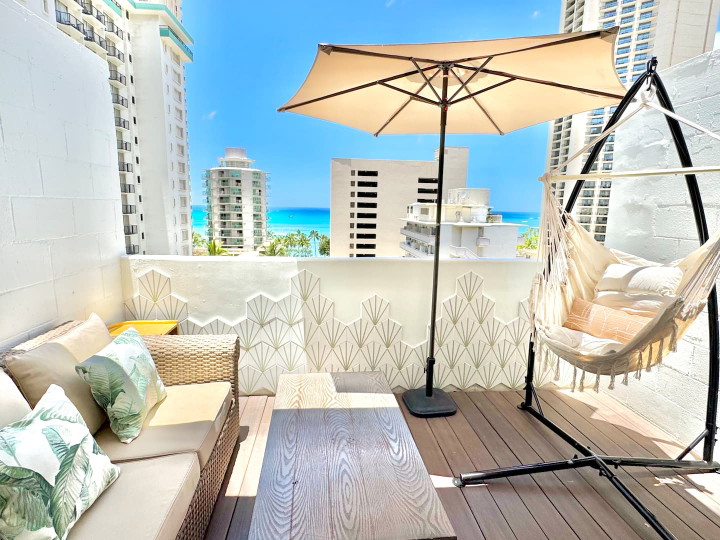 Cute Ocean View Ph Studio In Central Waikiki - Honolulu