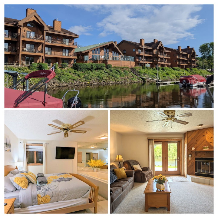 1br Upperdells Riverfront: Jacuzzi, Pool & Hot Tub - Wisconsin
