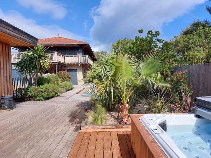 Maison Bois Cosy Avec Spa Piscine Océan - Gironde
