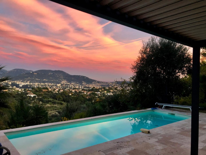 Schöne Villa, Herrlicher Berg- Und Meerblick, Privater Beheizter Pool. Parkplatz - Nizza