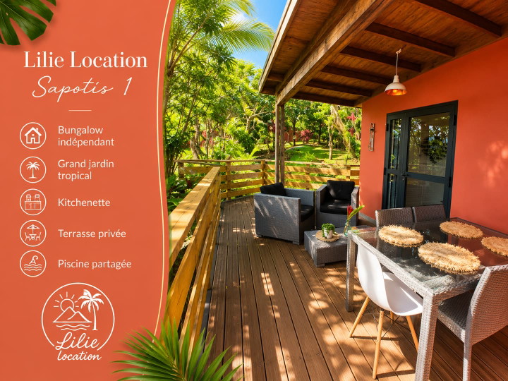 Lilie Rental Sapotis 1 Large Garden Pool - Réunion