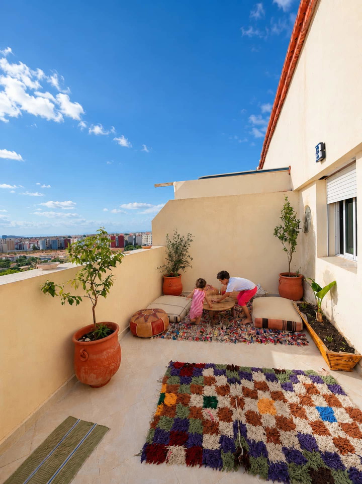Appart Luxe 2 Ch 2 Terrasses Près De La Gare - Meknès