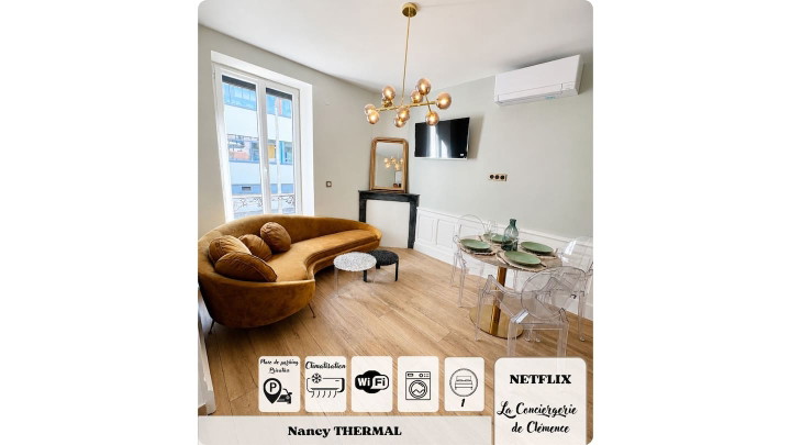 Prestigious F2 - Parking - Air-conditioned Nancy Thermal - Nancy