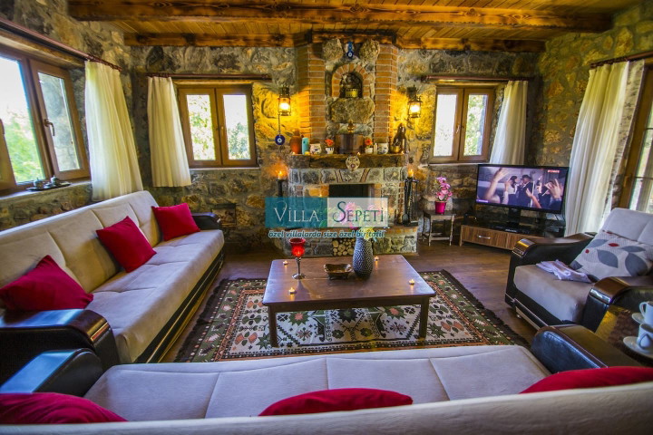 Villautku2 Authentic Stone Villa With Luxurydesign - Hisarönü