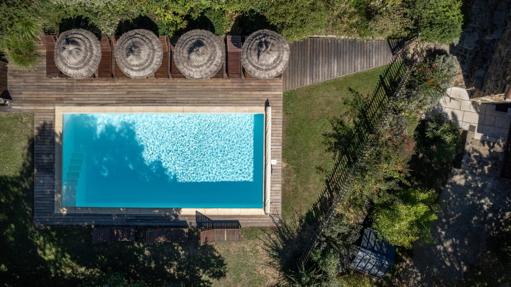 Gite Les Grandes Vignes à Sanilhac, Climatisé, Spa - Ruoms