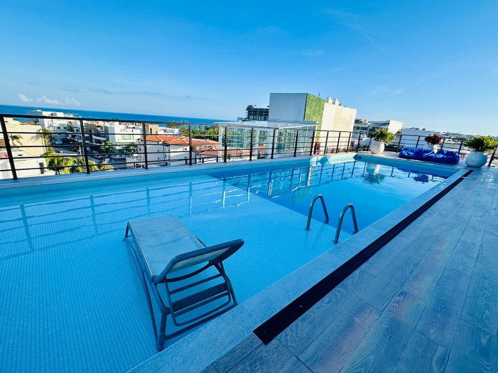 Cozy Apt. Rooftop Sea View / 4 Min Beach / Gym - Playa del Carmen