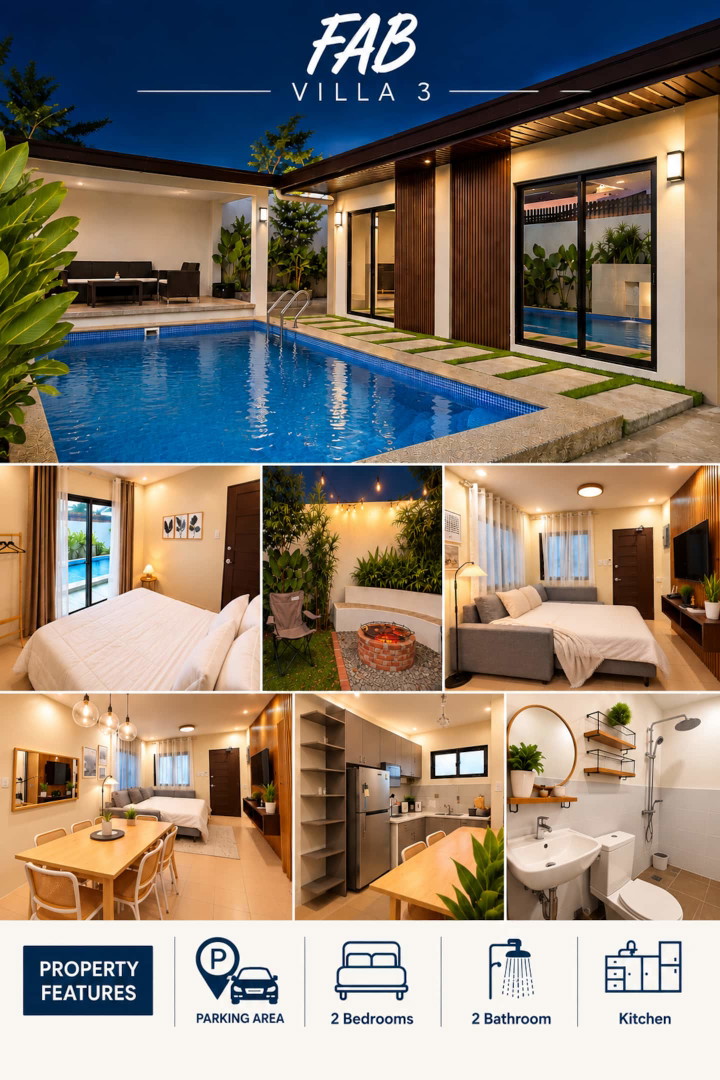 2br W/ Pool Near Marquee Nlex Sm Clark Airport - Angeles
