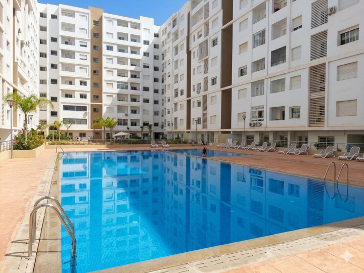 Superbe Appartement, Ensoleillé, Vue Piscine Wi-fi - Agadir