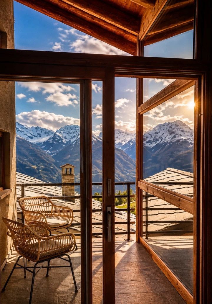 « Enfin Clavon » Chalet Avec Vue Imprenable - Vallée d'Aoste