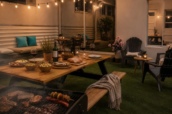 Casona Providencia  Over 20 People / Patio / Barbecue / Café - Santiago, Chile