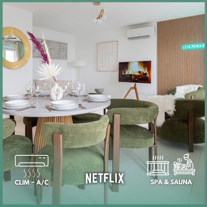 Le Nordique: Spa ~ Sauna ~ Air Conditioning - Fontainebleau
