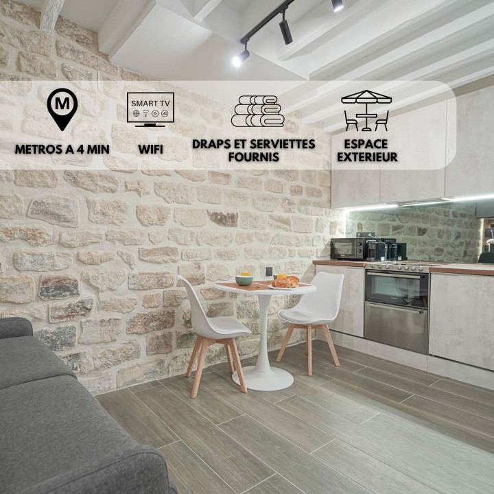 Fully Equipped Studio, Balcony, 4 Min Metro 3 & 11 - París
