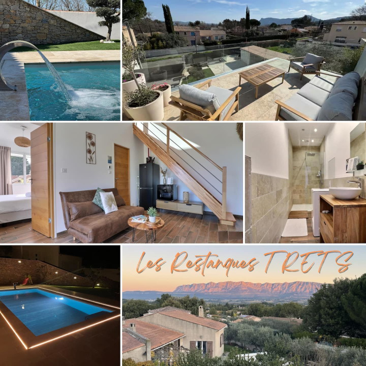 Vue Sainte-victoire, Piscine: Les Restanques Trets - Saint-Zacharie