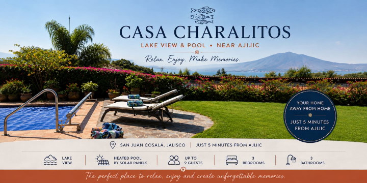 Casa Charalitos | Lake View & Pool | Ajijic - Jocotepec