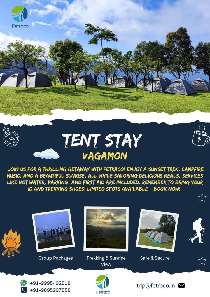 Fetraco - Tent & Camping Vagamon | Parunthumpara - Vagamon