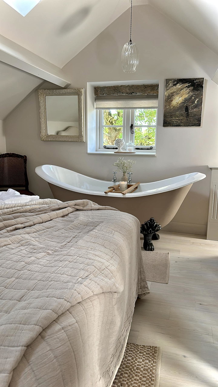 Gîte Romantique Dans Le Derbyshire, Baignoire à Rebord Relevable - Peak District
