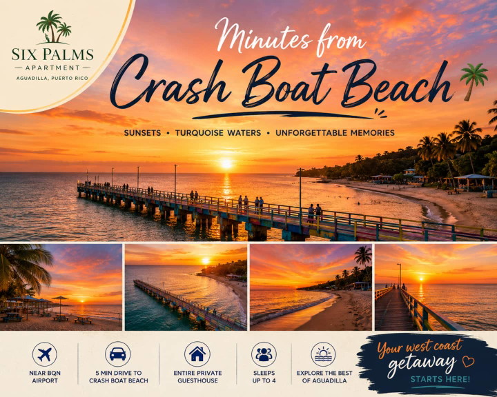 Six Palms Apt | Near Airport & Crash Boat Beach - Aguadilla