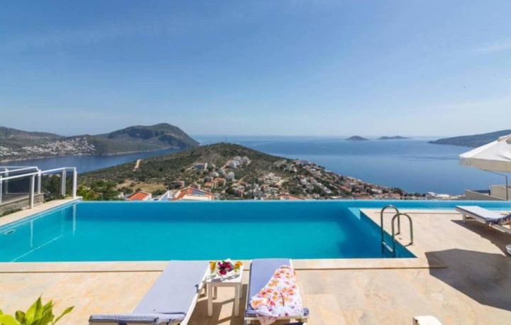 Duplex With Infinity Pool View - Kalkan