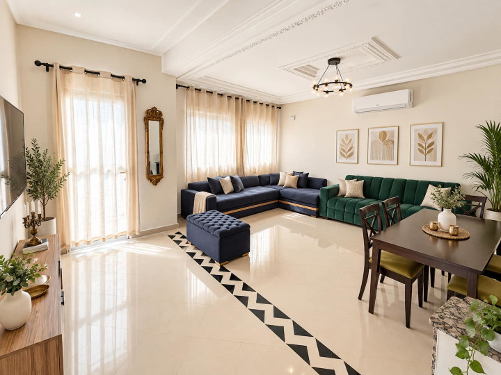 New Central 1br Apart Kingsize Ac, Wi-fi + Balcony - Fes