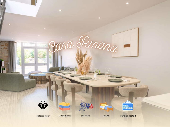Casa Rmana 10 Voyageurs - Proche Paris - Melun