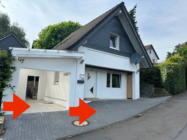 Charmantes Tiny Haus + Carport | Küche | Eingang - Reichshof