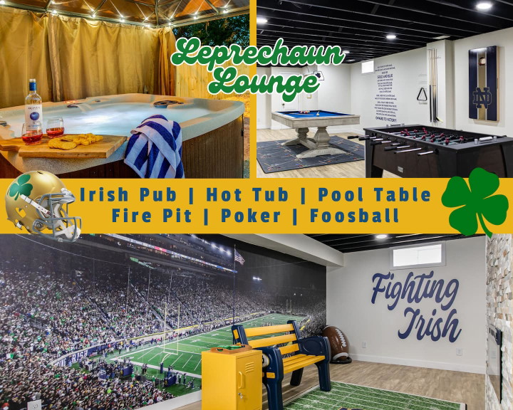 1 Mi To Notre Dame |Irish Pub | Hot Tub|4800 Sq Ft - South Bend, IN