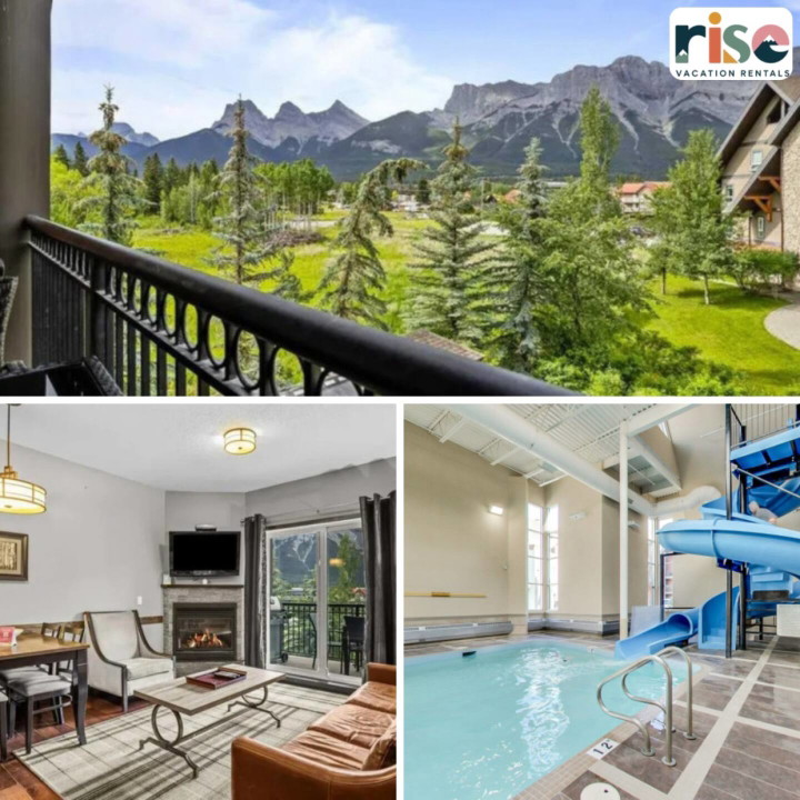 Canmore Mountain Escape | 2br Condo, Pool & Views - 艾伯塔