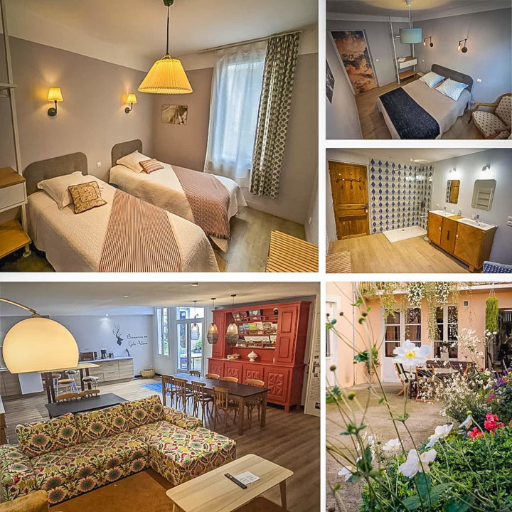 Chambres Superbes Gîte Alian  5  à 10 Personnes - Lourdes