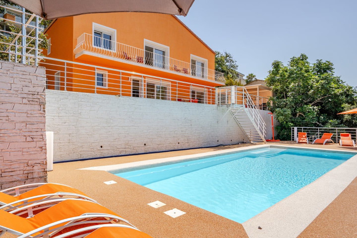 Orange Villa 6br Heated Pool Bbq Free Parking View - Vence