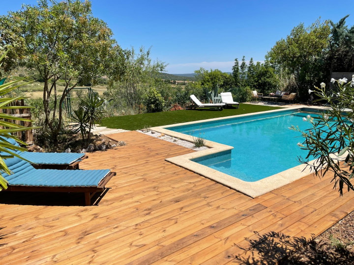 Charmant Studio - Terrasse Privée + Piscine + Vue - Saint-Guilhem-le-Désert