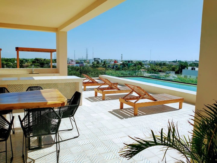 Kaab Atp New Vacation Apt With Rooftop Pool, Cozy! - Cozumel