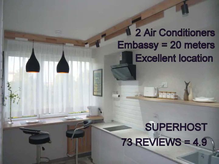 Clean Apartment. Nukus St, Embassy. Renovated.50m2 - Uzbekistan