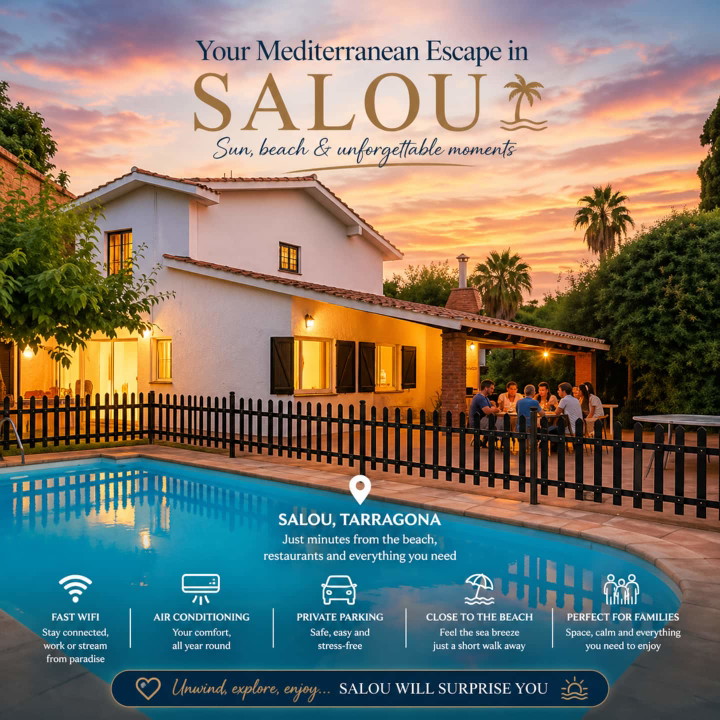Salou Beach Private Pool Bbq A/c Parking - Salou