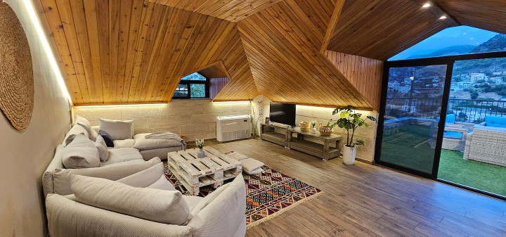 Cozy Chalet In The Heart Of Jezzine- Mountain View - 레바논