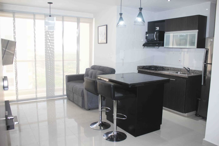 Modern 1br Condo With Pool, Parking & Balcony - Barranquilla