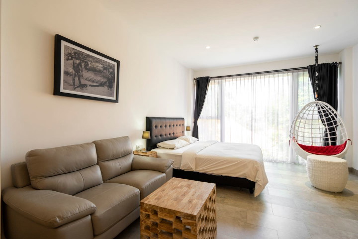 Bali Quad Green Residence Studio (2), Pool Access - Sanur