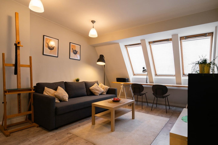 Appartement Mansardé Avec Grand Bureau Et Wi-fi Ultra-rapide - Wrocław