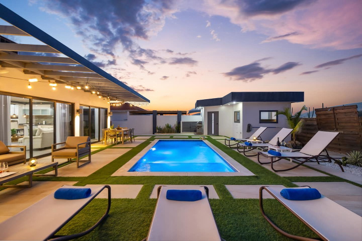 Entire 3brvilla |Private Pool| 1minto Malmok Beach - Aruba