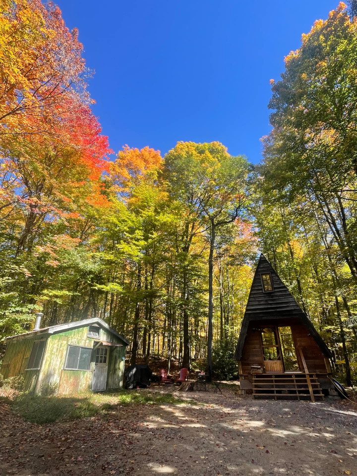 A-frame Lake Side Cabin On 27 Acres With Fireplace - Ontario 60