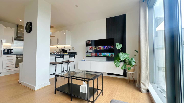 Appartement Moderne 2 Chambres, à Pied D'embankment, Parking Sécurisé - Bedford, Royaume-Uni