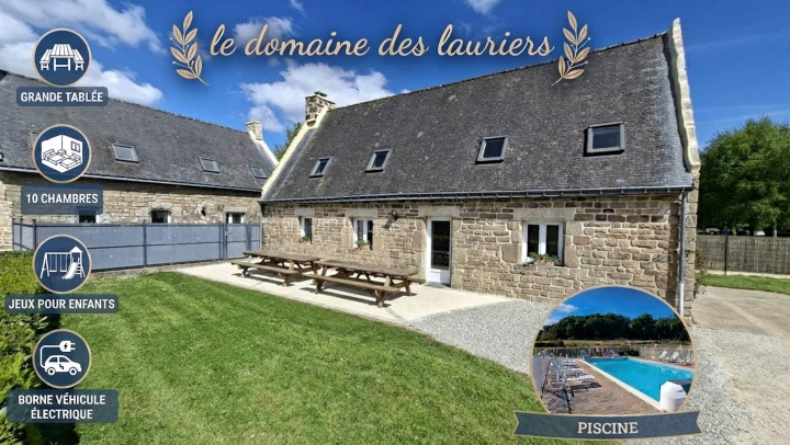 Domaine Des Lauriers - Piscine & Grand Jardin - Languidic