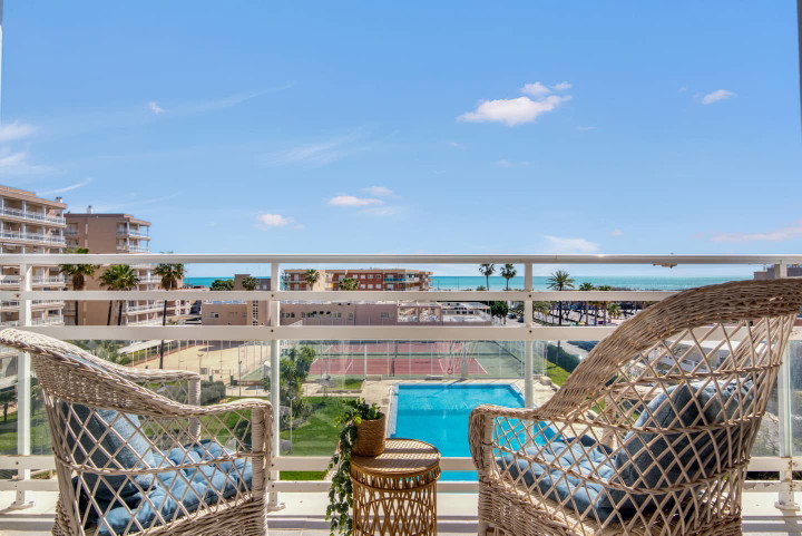 Cozy Seaview Apt /Pool/parking/25 Min To Valencia. - Canet de Berenguer